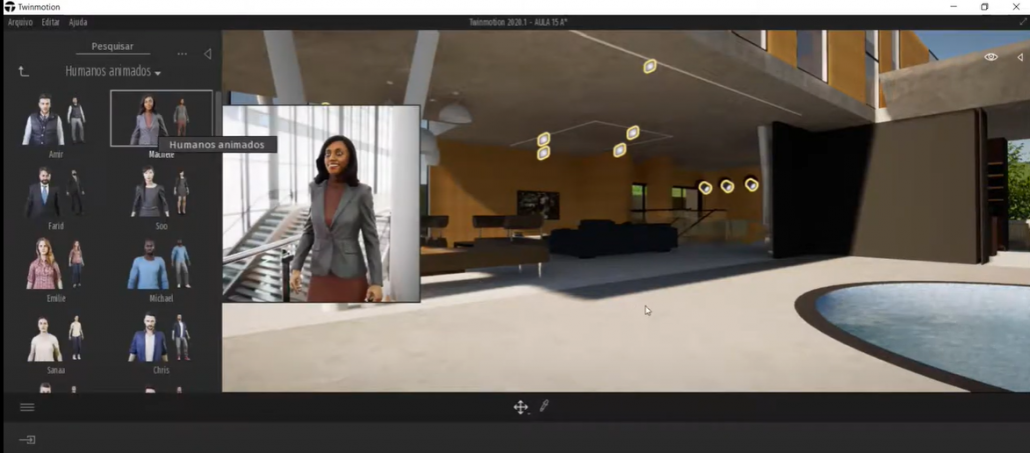 TWINMOTION 2020 – PESSOAS E VEÍCULOS – Digital.Arq